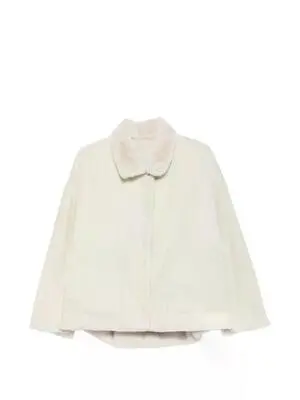 ROSSO 35 Faux-fur Collar Jacket - Neutrals