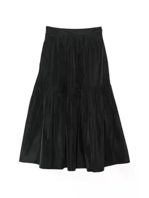 ROSSO 35 Tiered Midi Skirt - Black