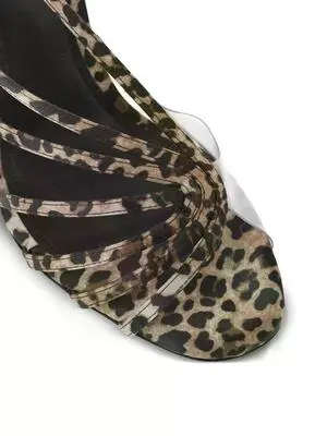 ALEVI MILANO Animal-print Transparent-panel Sandals