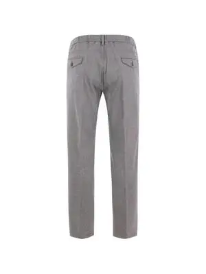 Eleventy Drawstring-waist Melange Trousers - Grey