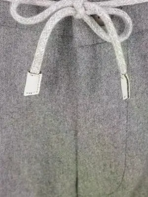 Eleventy Drawstring-waist Melange Trousers