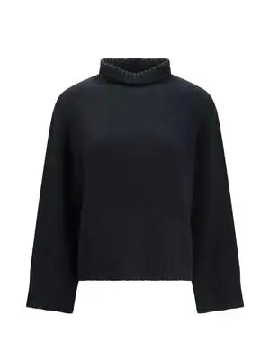 ALLUDE Long-sleeves Sweater - Black