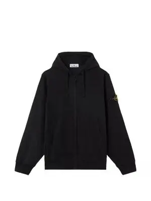 Stone Island Cotton Hoodie - Black