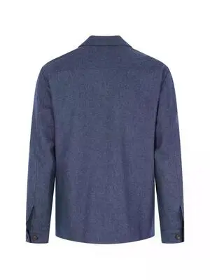 Eleventy Button-fastening Flap-pocket Coat - Blue