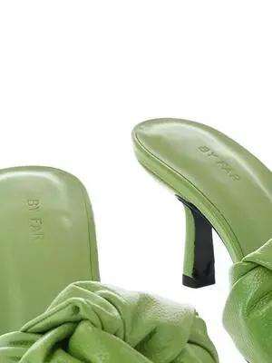 By Far Lana Knotted Leather Mules