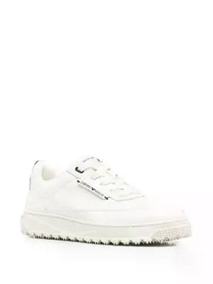 Emporio Armani Logo-tag Cleated-sole Sneakers - White