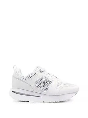 Guess Crystal-embellished Sneakers - White