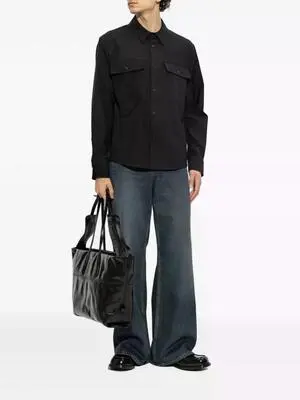 COURREGES Twill Workwear Shirt - Black