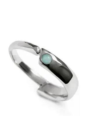 Monica Vinader Asymmetric Design Ring With Stone