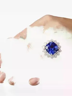 HYT JEWELRY 18k Gold Tanzanite And Diamond Ring - Silver