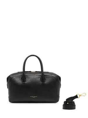 GIANNI CHIARINI Gemma Grained Leather Satchel - Black