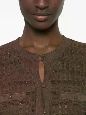 Sandro Sequin-embellished Knitted Maxi Dress