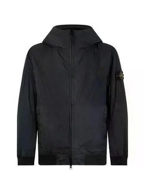 Stone Island 4100110 Crinkle Reps Ny Hooded Jacket - Blue
