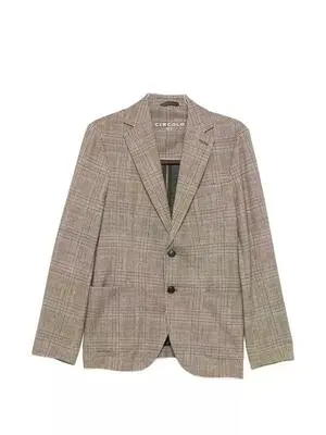 CIRCOLO 1901 Check-pattern Blazer - Brown