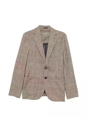 CIRCOLO 1901 Check-pattern Blazer - Brown
