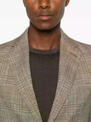 CIRCOLO 1901 Check-pattern Blazer - Brown