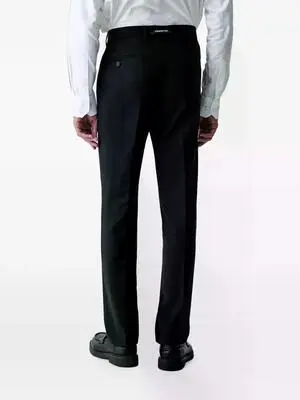 Karl Lagerfeld Pressed-crease Belt-loop Trousers