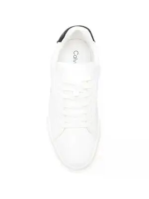 Calvin Klein Print Leather Sneakers