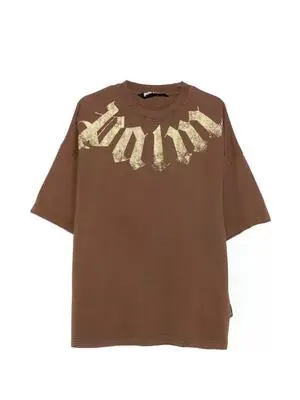 Palm Angels Logo-print T-shirt - Brown