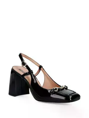 Moschino Heart-buckle Slingback Pumps