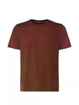 Loro Piana Levo T-shirt Silk And Cotton - Brown