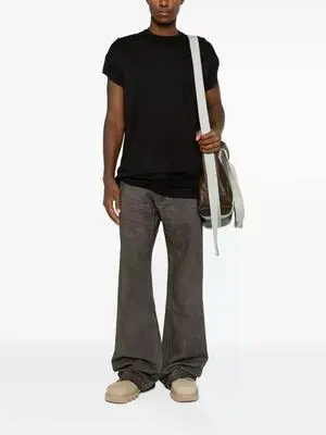Rick Owens Seam-detail Cap-sleeve T-shirt - Black