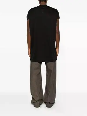 Rick Owens Seam-detail Cap-sleeve T-shirt - Black