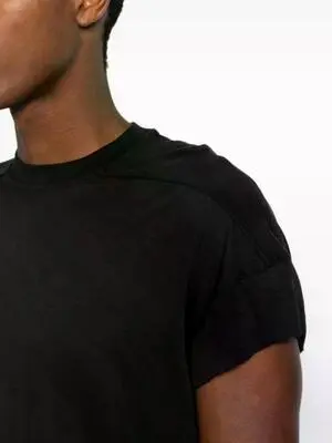 Rick Owens Seam-detail Cap-sleeve T-shirt - Black