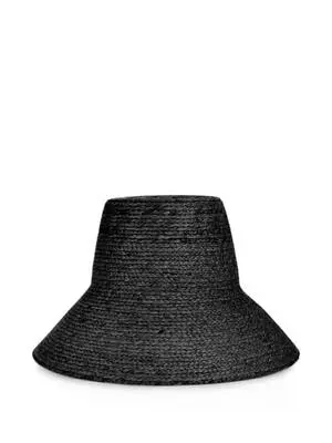 Liviana Conti Letizia Woven Wide-brim Hat - Black