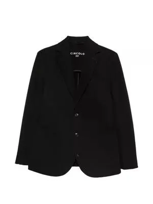 CIRCOLO 1901 Single-breasted Notch-lapel Blazer - Black