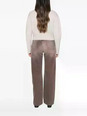 ALLUDE Zip-up Ribbed-trim Cardigan