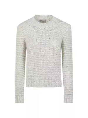 Herno Sequin-embellished Chunky-knit Sweater - Neutrals