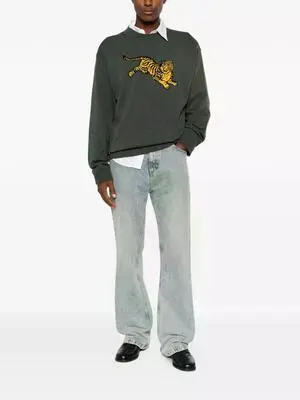 Kenzo Tiger Motif Sweater - Green