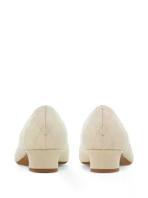 FERRAGAMO Quilted Vara Bow Pumps