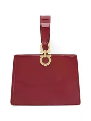 FERRAGAMO Gancini Clasp Mini Bag - Red