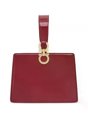 FERRAGAMO Gancini Clasp Mini Bag - Red