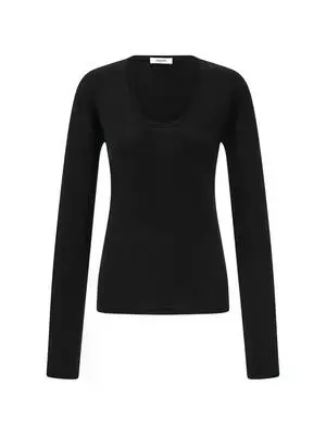 FERRAGAMO Wool Long-sleeve Top