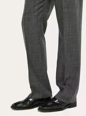 FERRAGAMO Wide-leg Chevron Trousers