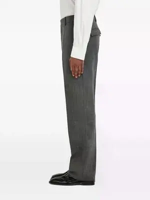 FERRAGAMO Wide-leg Chevron Trousers