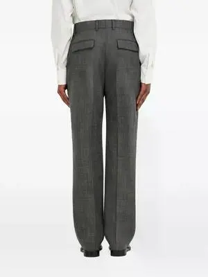 FERRAGAMO Wide-leg Chevron Trousers