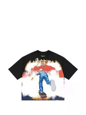 GODSPEED Kick Push Graphic-print T-shirt - Black