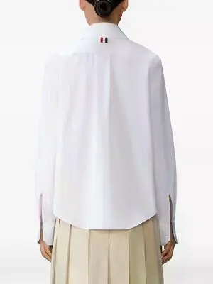 Thom Browne Stripe Bow Blouse