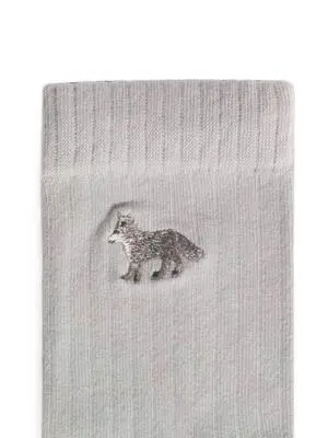 Maison Kitsuné Baby Fox Ribbed Socks