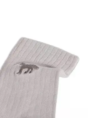 Maison Kitsuné Baby Fox Ribbed Socks