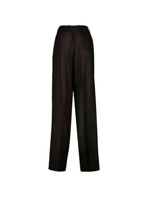 TOM FORD Wide-leg Pleated Wool Trousers