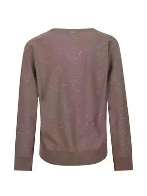 Herno Sequin-embellished V-neck Sweater