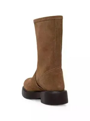 Moschino Logo-lettering Touch-strap Boots