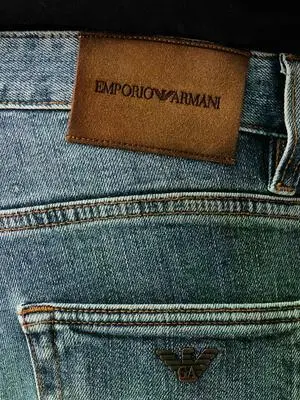Emporio Armani Logo-appliqué Straight Jeans