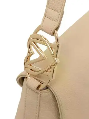 Moschino Logo-plaque Pebbled Shoulder Bag
