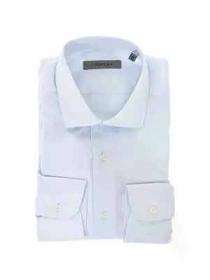 Corneliani French-collar Poplin Shirt - Blue